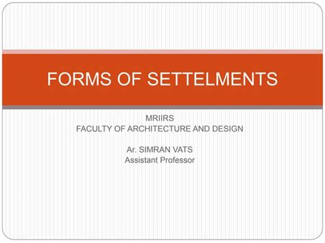 Sec 2 Unit 5 Settlement Patterns Pptx