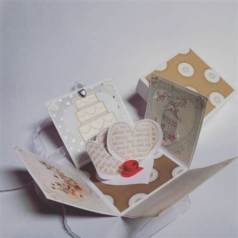 Exploding Box For A Wedding It Is A Greeting Card And A T Together