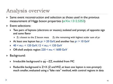 Constraints On Higgs Width Using H126 → Zz Events Ppt Download