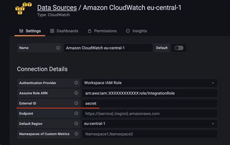 Support Externalid For Cloudwatch Grafanadatasource · Issue 308 · Grafanaterraform Provider