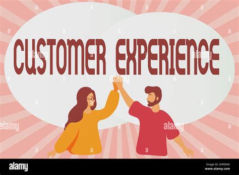 Text Caption Presenting Customer Experience Concept Meaning Product Of Interaction Between