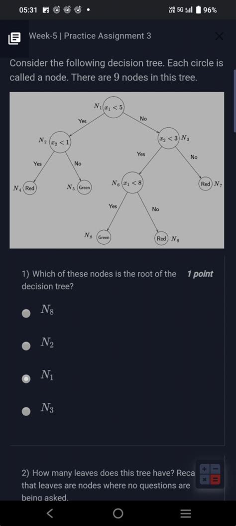 05 31 96 week 5 practice assignment 3 consider the following decisio