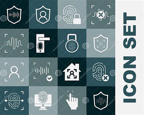 Set Shield Voice Recognition Rejection Fingerprint Face Fingerprint With Lock Door Voice