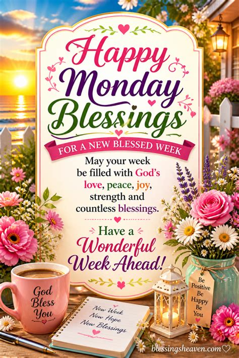 Monday Blessings Prayers Quotes With Pictures For New Week
