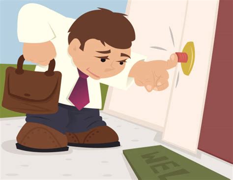 210 Person Ringing Doorbell Ilustraciones De Stock Gráficos