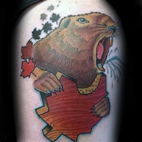 40 Beaver Tattoo Designs For Men