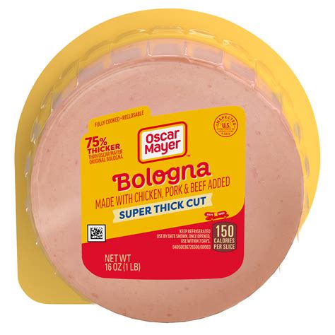 2x Thicker Super Thick Cut Bologna Sliced Lunch Meat Oscar Mayer
