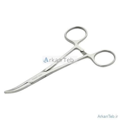 پنس هموستات سر کج استیل 14 سانت قابل اتوکلاو ارسال از تهران عمده فروشی کالای طبی و تجهیزات