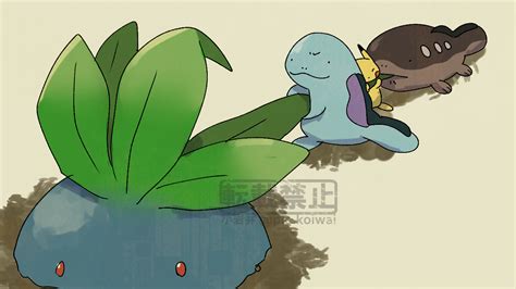 Pikachu Oddish Clodsire And Quagsire Pokemon And 1 More Drawn By