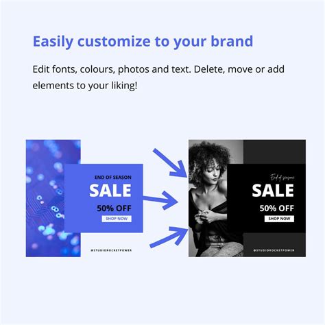 40 Blue Facebook Ads Templates And Social Media Ads Templates Editable