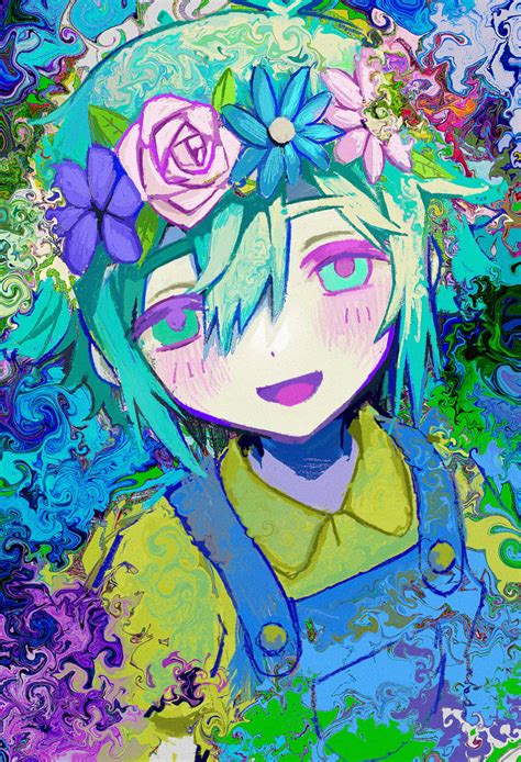 Safebooru 1boy Absurdres Amn A0ko1 Basil Omori Blue Overalls