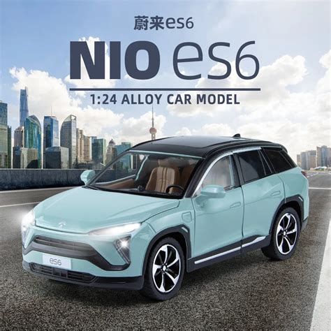 1 24 Weilai Nio Es6 Alloy Die Casting New Energy Model Sound And Light