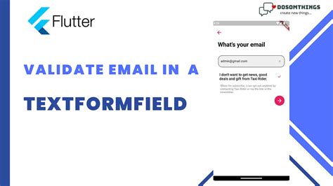 How To Validate Email In A Textformfield In Flutter By Do Somthings