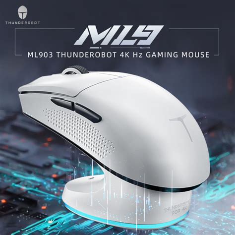 Thunderobot Ml903 Wireless Gaming Mouse With Charging Dock Paw3395
