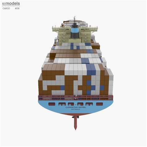 Maersk C Class Container Ship Modelo 3d Descargar Buque De Carga On