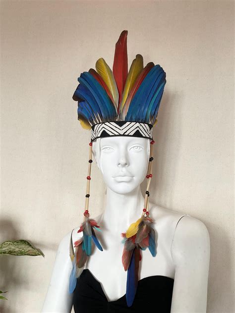 Sustainable Biodegradable Handmade Feather Headwear Indigenous