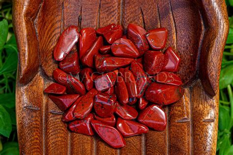 1 Lb Red Jasper Tumbled Stones Energy Crystals Polished Stone