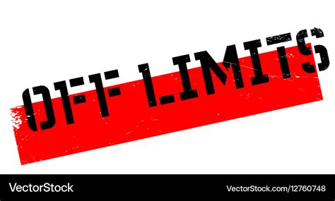 Off Limits Rubber Stamp Royalty Free Vector Image
