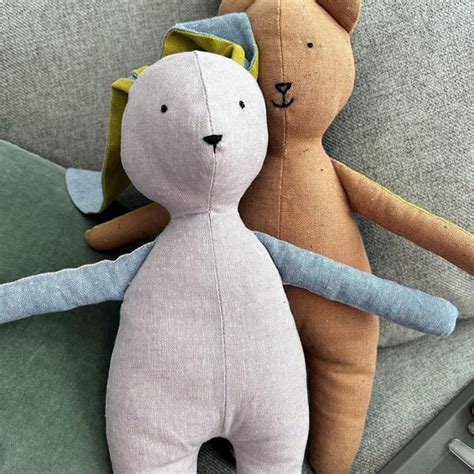 Soft Toy Pattern Toy Sewing Pattern Quiet Toy Pattern Montessori Toy Pdf Small Bunny Sewing