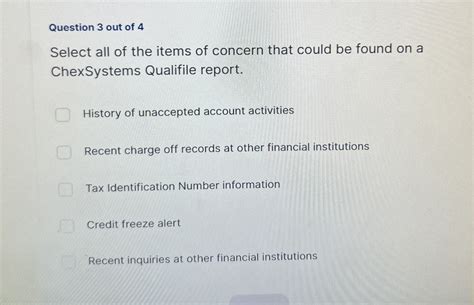 solved question 3 ﻿out of 4select all of the items of