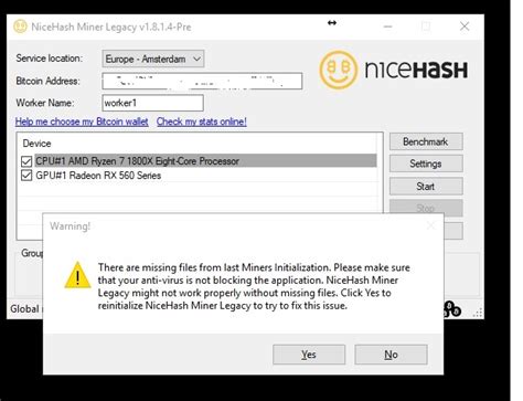 Nicehash Lists The Cpu But No Initiating Any Mining Process · Issue 1293 · Nicehash