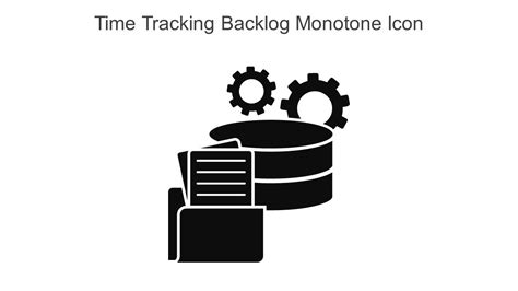 Time Tracking Backlog Monotone Icon In Powerpoint Pptx Png And Editable Eps Format PPT Example