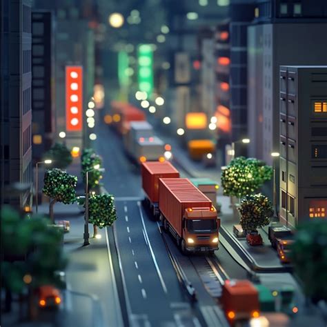 Lastmile Delivery Service In A City With Optimized Routes Premium Ai