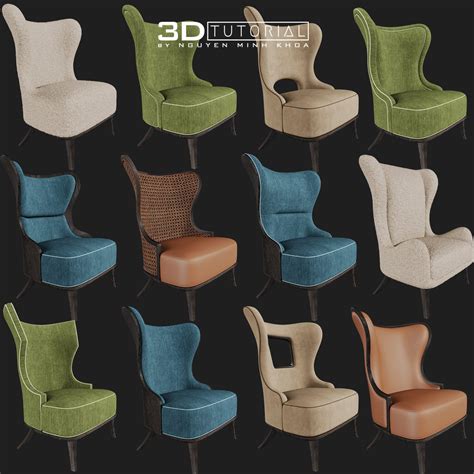 Free Download Of 18 3d Chair Models By Nguyen Minh Khoa