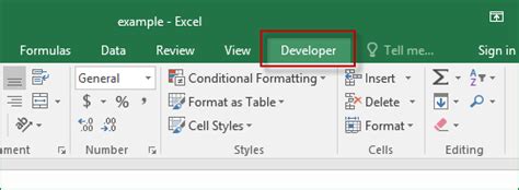 Developer Option In Excel Olluli