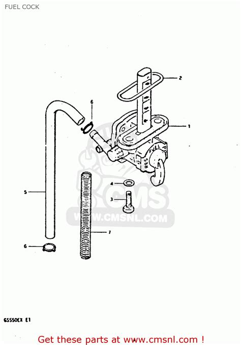 Suzuki Gs550e 1981 X E01 E02 E04 E18 E21 E22 E24 E25 E26 E30 E34 Fuel Cock Buy Original