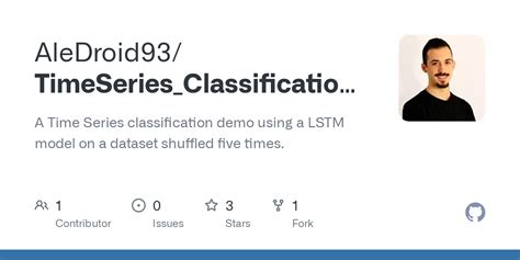 Github Aledroid Timeseries Classification With Lstm A Time Series Classification Demo Using
