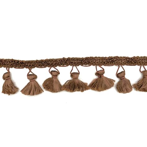 Chocolate Brown Small High Quality Decorative Tassel Trim By The Yard