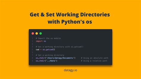 Python Get And Change The Working Directory Datagy