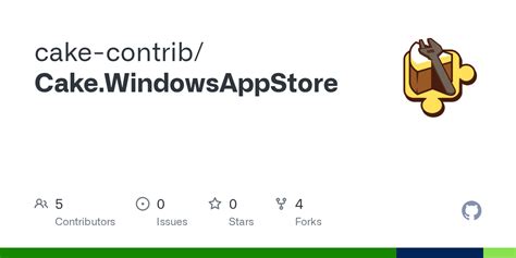 Github Cake Contribcakewindowsappstore