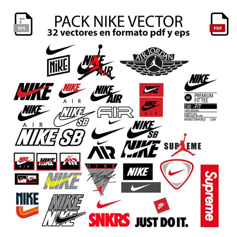 Super Pack Nike Vector Pdf Eps Sistema Grafico Personalizacion De