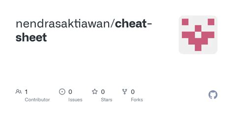 Github Nendrasaktiawan Cheat Sheet