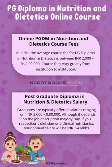 Pg Diploma In Nutrition And Dietetics Online Course Eligibility Fees Jobs