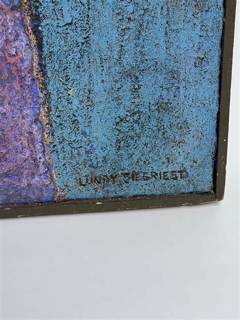 Lundy Siegrest Abstract “blue Horizon” C1971 For Sale At 1stdibs