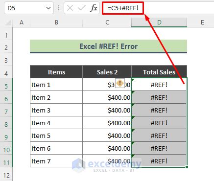 How To Find Reference Errors In Excel Methods
