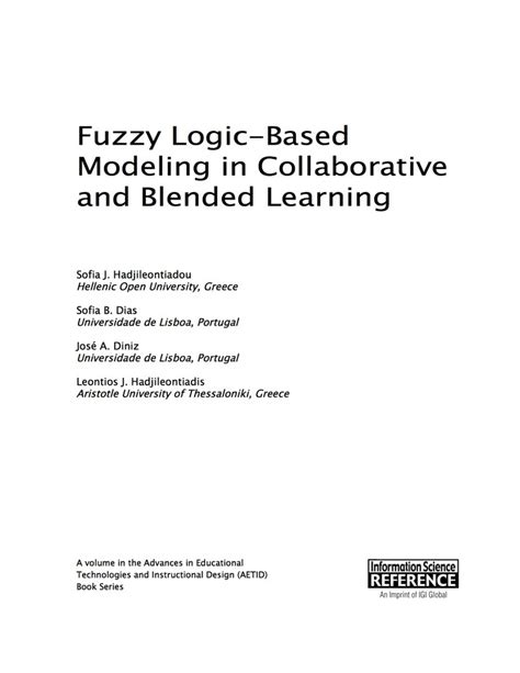 Fuzzy Logic Based Modeling In Collaborative And Blended Learning Ebook Alletext