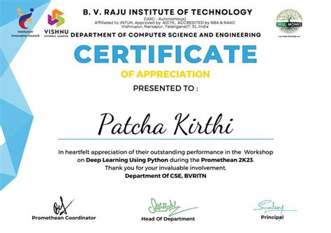 Kirthi Patcha On Linkedin Deeplearning Python Machinelearning Ai Promethean2k23