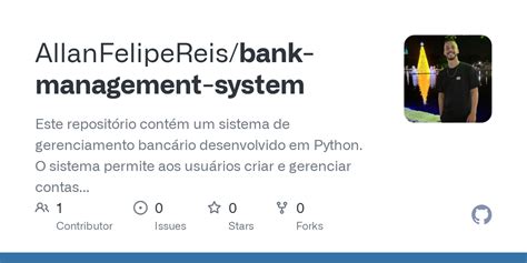 Github Allanfelipereisbank Management System Este Repositório