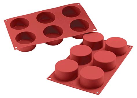 Siliconflex Silicone Mould 6 Cylinders Ø 7cm 30 X 175cm
