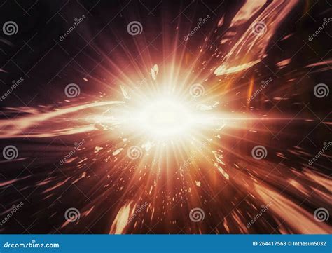 Exploding Abstract Sun Rays Background Stock Illustration