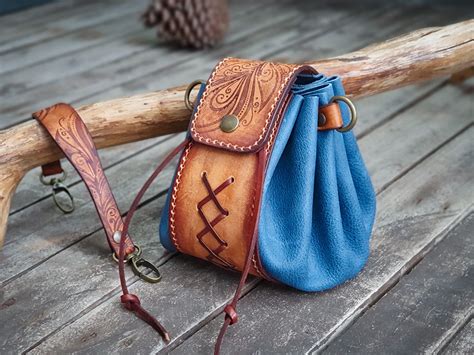 Leather Drawstring Pouch Eleanaworkshop