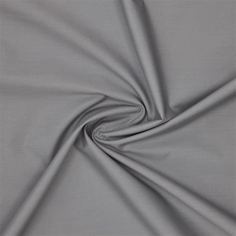 Polycotton Light Grey Brador Fabrics