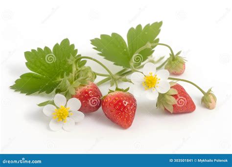 Sweet Strawberry On White Background Neural Network Ai Generated Stock Image Image Of Object