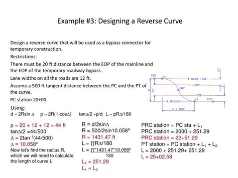 Ppt Example 3 Designing A Reverse Curve Powerpoint Presentation