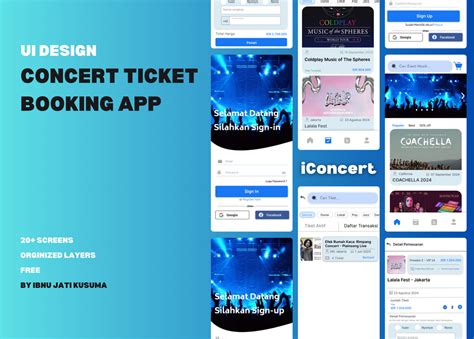 Concert Ticket Booking App Figma