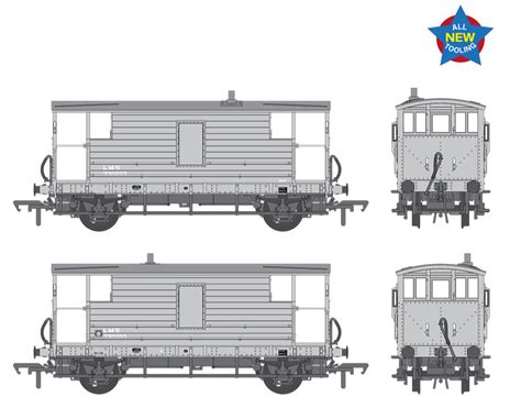 Bachmann Lms 20t Brake Van Lms Lms Grey No 730203 Rails Of Sheffield